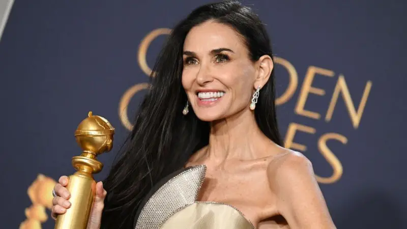 El Potente Discurso De Demi Moore Al Triunfar En Los Globos De Oro